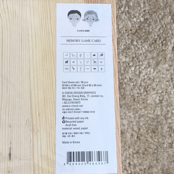 Other | Memory Game Card | Poshmark
